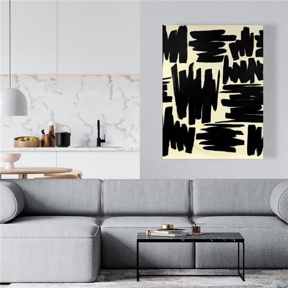 Begin Home Decor C1RC3648G4C23R 36 x 48 in. Deconstructed Stripes ...