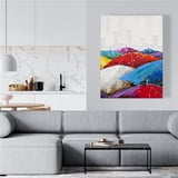 Begin Home Decor C1RC3648O4J85G 36 x 48 in. Colorful Umbrellas - Blue ...