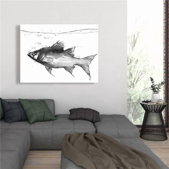 Begin Home Decor C1RC3648ULLEPT 36 x 48 in. Swimming Fish - Aquatic ...