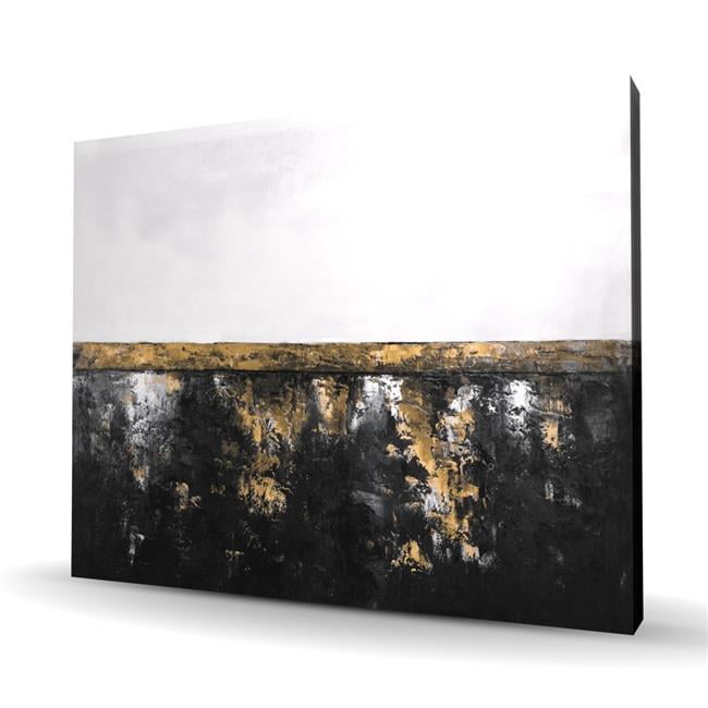 Begin Home Decor C1RC48606XFQMN 48 x 60 in. Abstract Industrial Metal ...