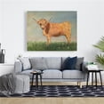 Begin Home Decor C1RC4860WFZKY0 48 x 60 in. Daisy the Highland Cow ...