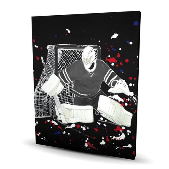 Begin Home Decor C1RC4860WJZ7B8 48 x 60 in. Goalkeeper Hockey Goal ...