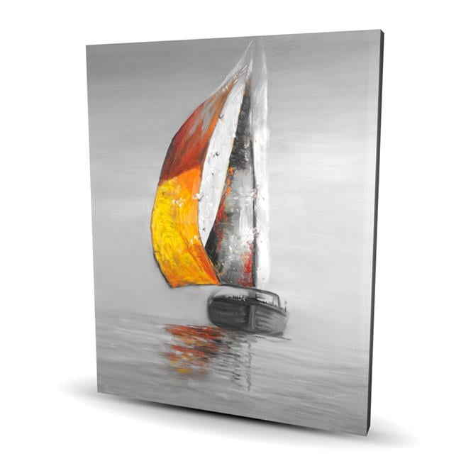 Begin Home Decor C1RC4860XOH4KY 48 x 60 in. Sail - White Sports Canvas ...