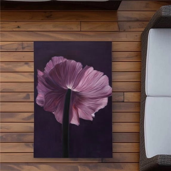 Begin Home Decor C1ROAR2375CJ4T 2 x 3 ft. Purple Petals - Living Room ...
