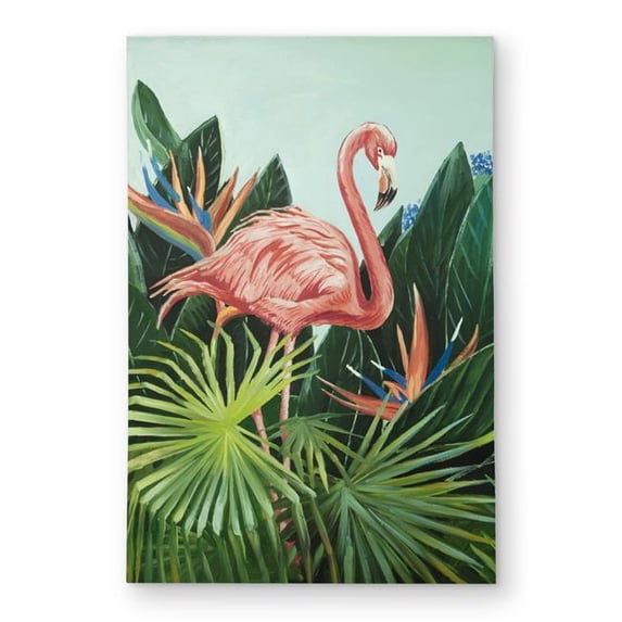 Begin Home Decor C1ROAR23G5BQMU 2 x 3 ft. Tropical Flamingo - Pink ...