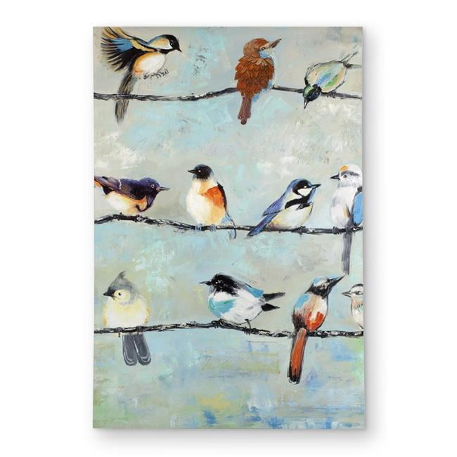 Begin Home Decor C1ROAR23L1DPEZ 2 x 3 ft. Small Colorful Birds Outdoor ...