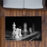 Begin Home Decor C1ROAR23S549L1 2 x 3 ft. Monochrome Chess Games Rug ...