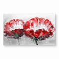 Begin Home Decor C1ROAR35WIH4YR 3 x 5 ft. Two Wild Flowers on Gray ...