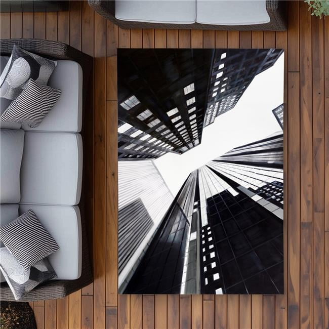 Begin Home Decor C1ROAR466723BS 4 x 6 ft. Low-Angle View of the City ...