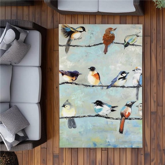 Begin Home Decor C1ROAR467KA6H6 4 x 6 ft. Small Colorful Birds - Neo ...