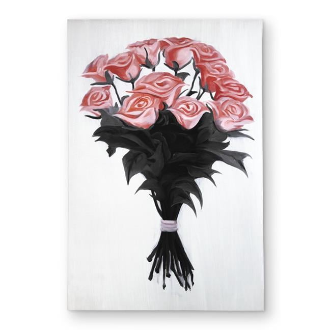 Begin Home Decor C1ROAR46FA0DLL 4 x 6 ft. Bouquet of Coral Roses ...