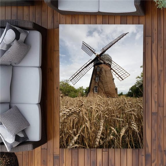 Begin Home Decor C1ROAR46UQYZXQ 4 x 6 ft. Windmill Bedroom Landscapes ...