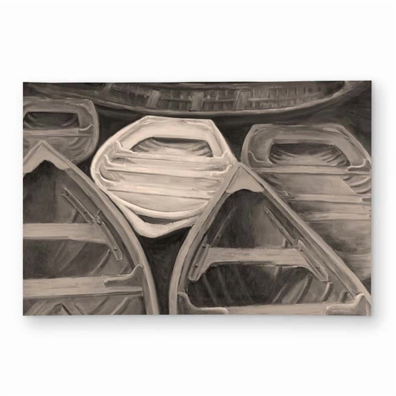 Begin Home Decor C1ROAR46URCC6J 4 x 6 ft. Sepia Canoes - Contemporary ...