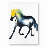 Begin Home Decor C1ROAR57CACJBX 5 x 7 ft. Galloping Horse Outdoor Area ...