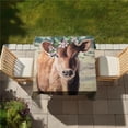 Begin Home Decor C1TC5858W3ZD2H 58 x 58 in. Rustic Jersey Cow ...