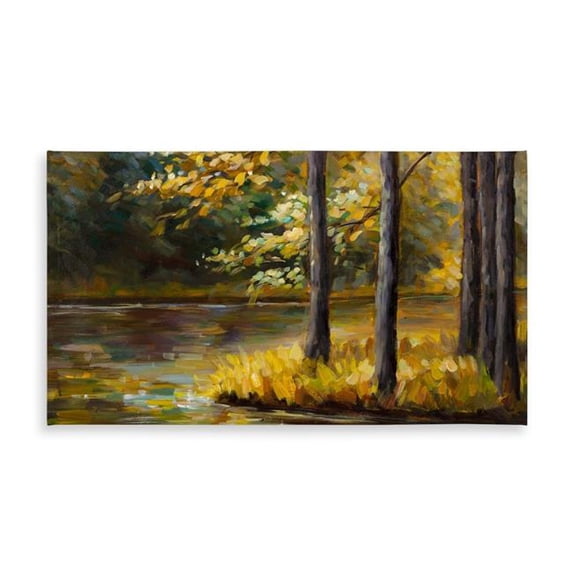 Begin Home Decor C1TCLRGE0ASFJF 58 x 102 in. Contemporary Trees ...