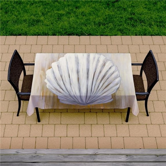 Begin Home Decor C1TCLRGEBZ0X3D 58 x 102 in. Festoon Shell Aquatic ...
