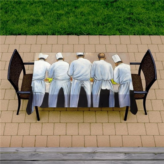 Begin Home Decor C1TCLRGEPO8YVH 58 x 102 in. Kitchen Tablecloth - Cooks ...