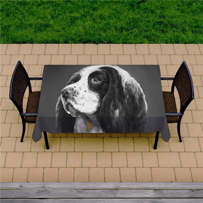 Begin Home Decor C1TCLRGEWXFLFT 58 x 102 in. Gray Pets Tablecloth ...
