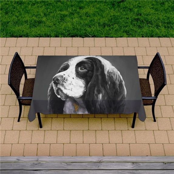 Begin Home Decor C1TCLRGEWXFLFT 58 x 102 in. Gray Pets Tablecloth ...