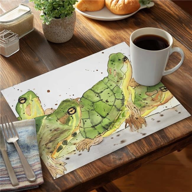 Begin Home Decor C4PP1418RXTER7 14 x 18 in. Small Aquatic Turtles ...