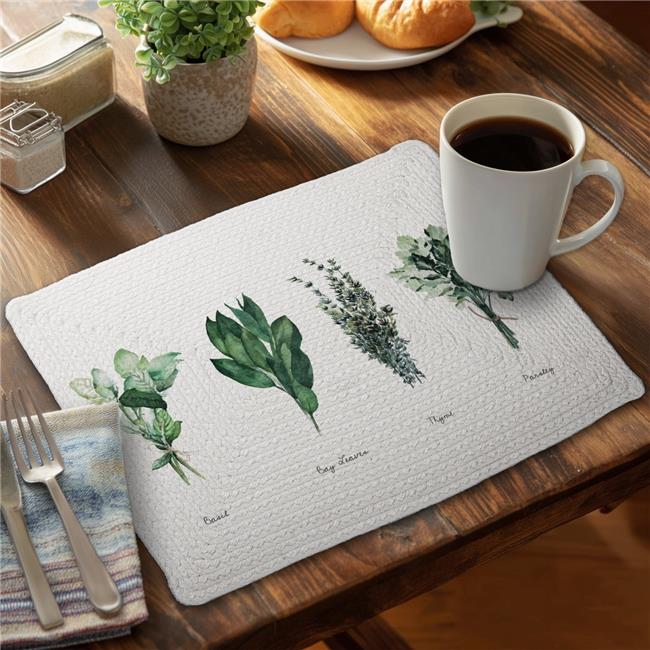 Begin Home Decor C6BP1418N2KUYX 14 x 18 in. Fine Herbs Braided ...