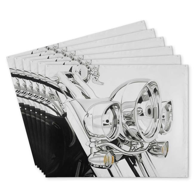 Begin Home Decor C6PP14186XS7B4 14 x 18 in. Motorcycle Light Polyester ...
