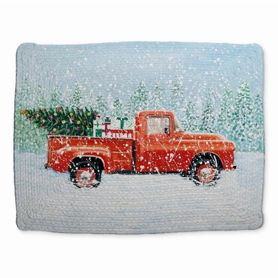Begin Home Decor CBPM1418EA862L 14 x 18 in. Christmas Tree Truck Rustic ...