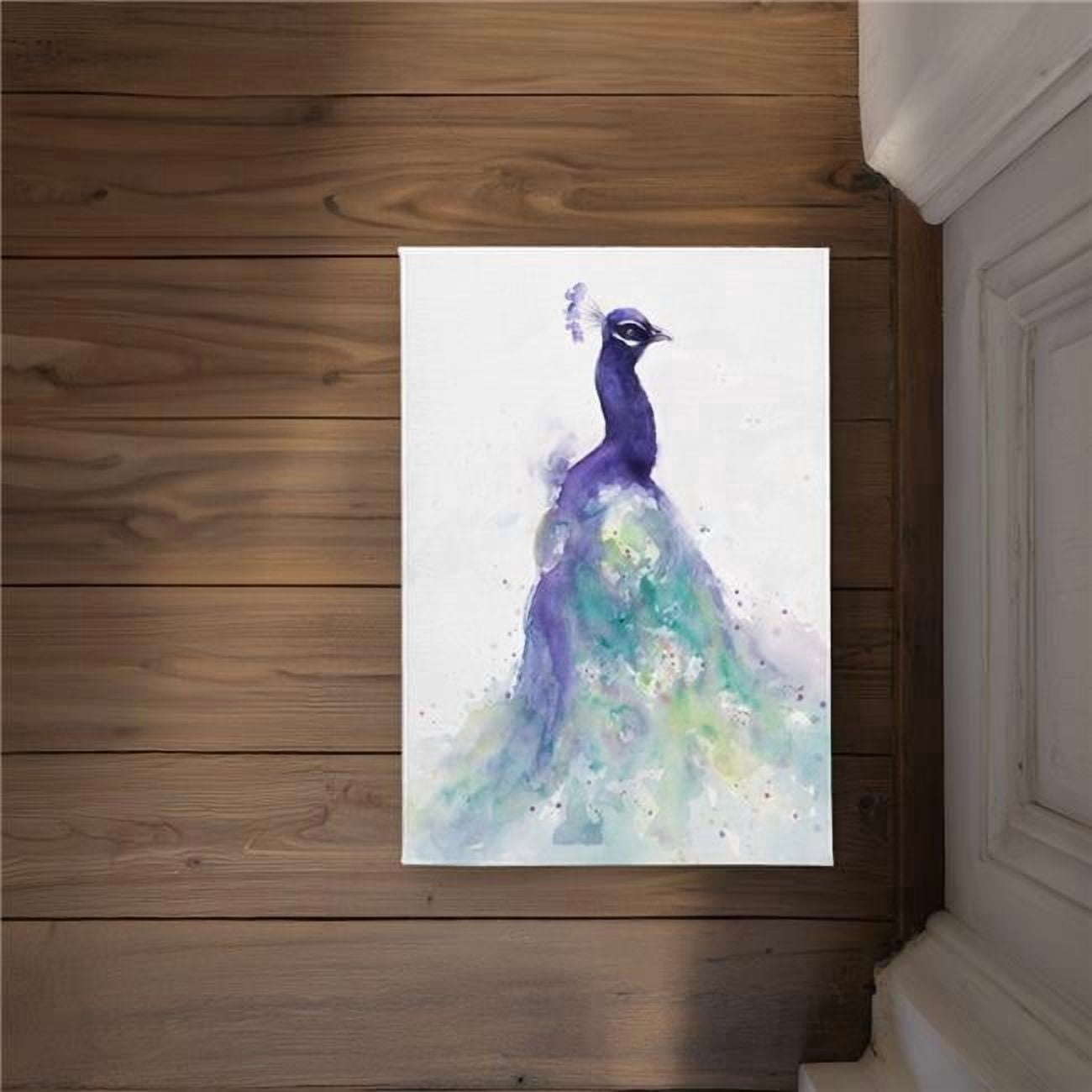 Begin Home Decor CODM1724650779 17 x 24 in. Abstract Peacock in ...