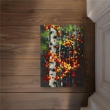 Begin Home Decor CODM1724SM99GW 17 x 24 in. Colorful Dotted Leaves ...