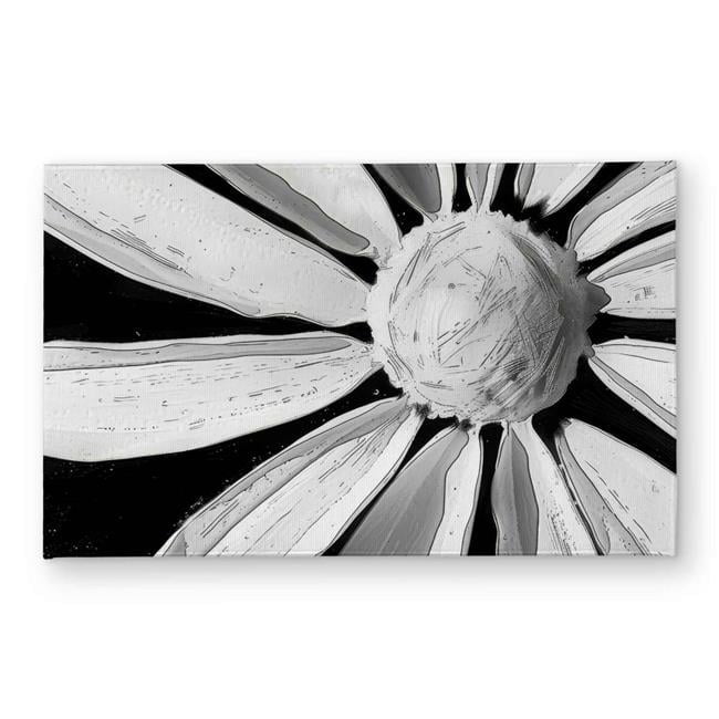 Begin Home Decor CODM2134S6GJM8 21 x 34 in. Desaturated Flower White ...