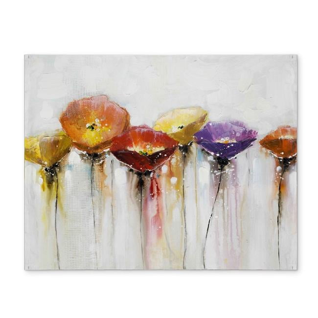 Begin Home Decor CPPM1418YOROIZ 14 x 18 in. Botanical Red Polyester ...