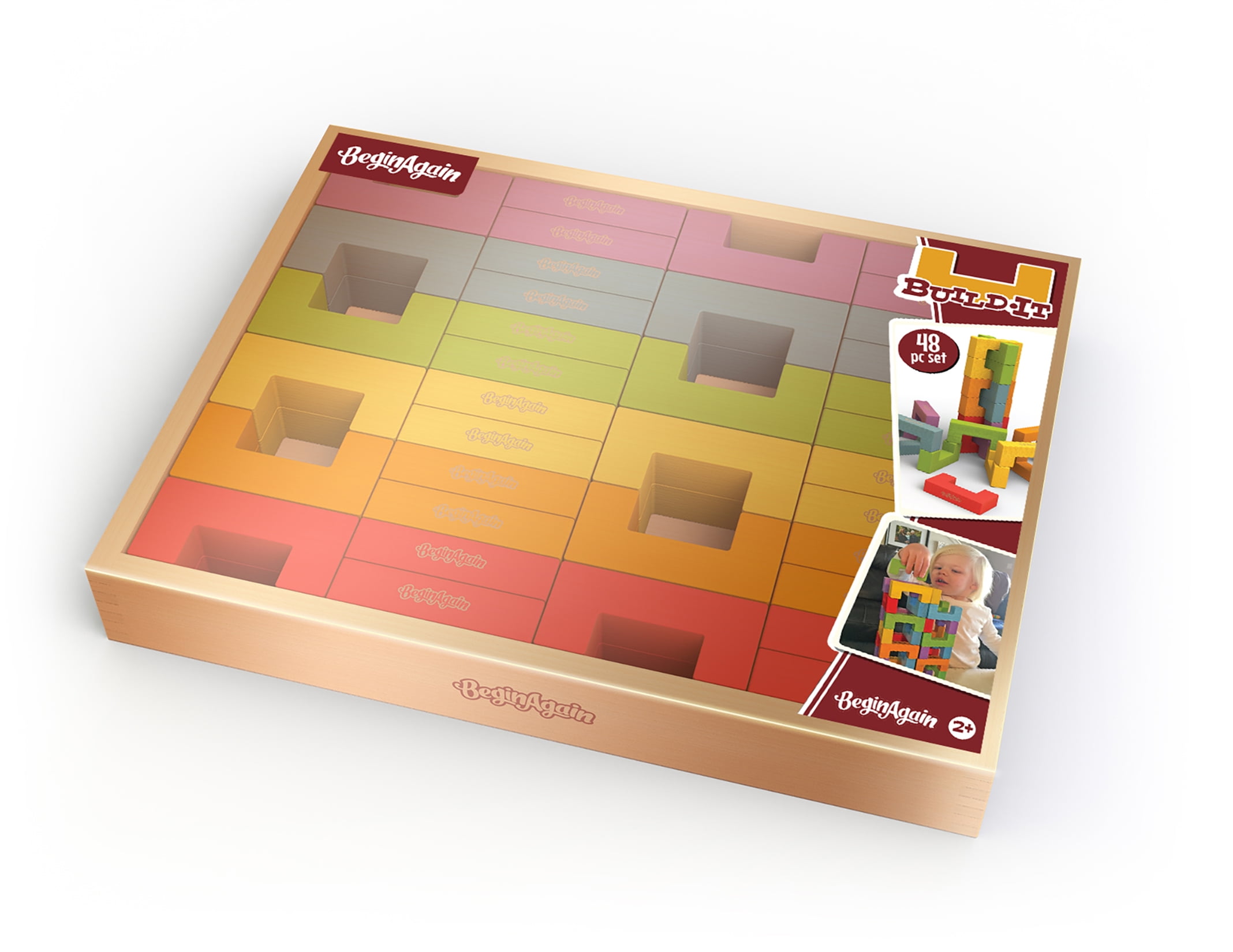 BeginAgain U Build It Blocks Deluxe 48 Piece Block Buiding Set ...