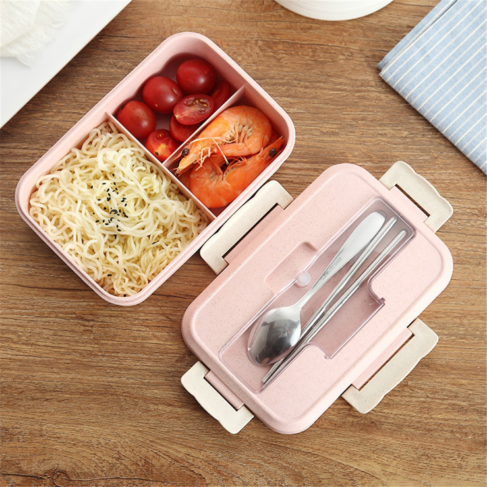 Begine|Bento Packet Clearance, Microwave Straw Bento Lunch Box Spoon ...