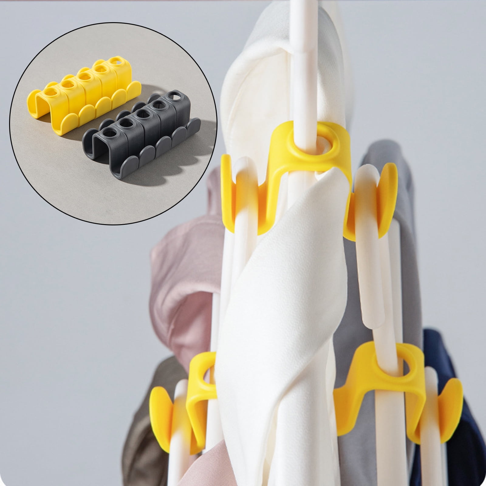 Begine Clearance! 10 Pcs Clothes Hanger Connector Hooks Shaped Space ...