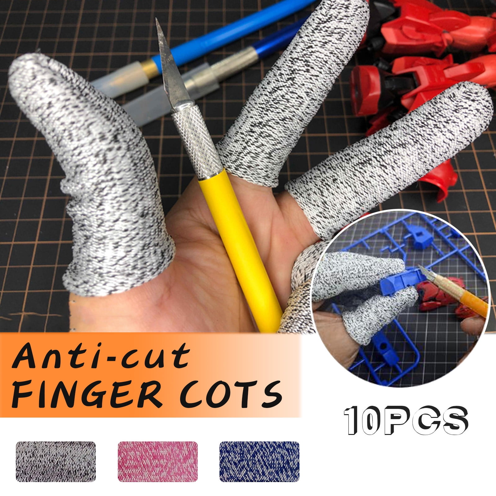 Begine Clearance! Finger Cuffs, Pack of 10 Cut Resistant Fingerbeds ...
