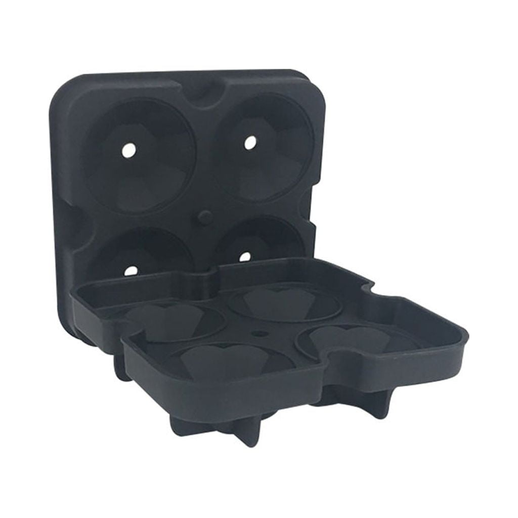 Begine Clearanceice Cube Maker Silicone Diamond Ice Cube 4-Hole Cube ...