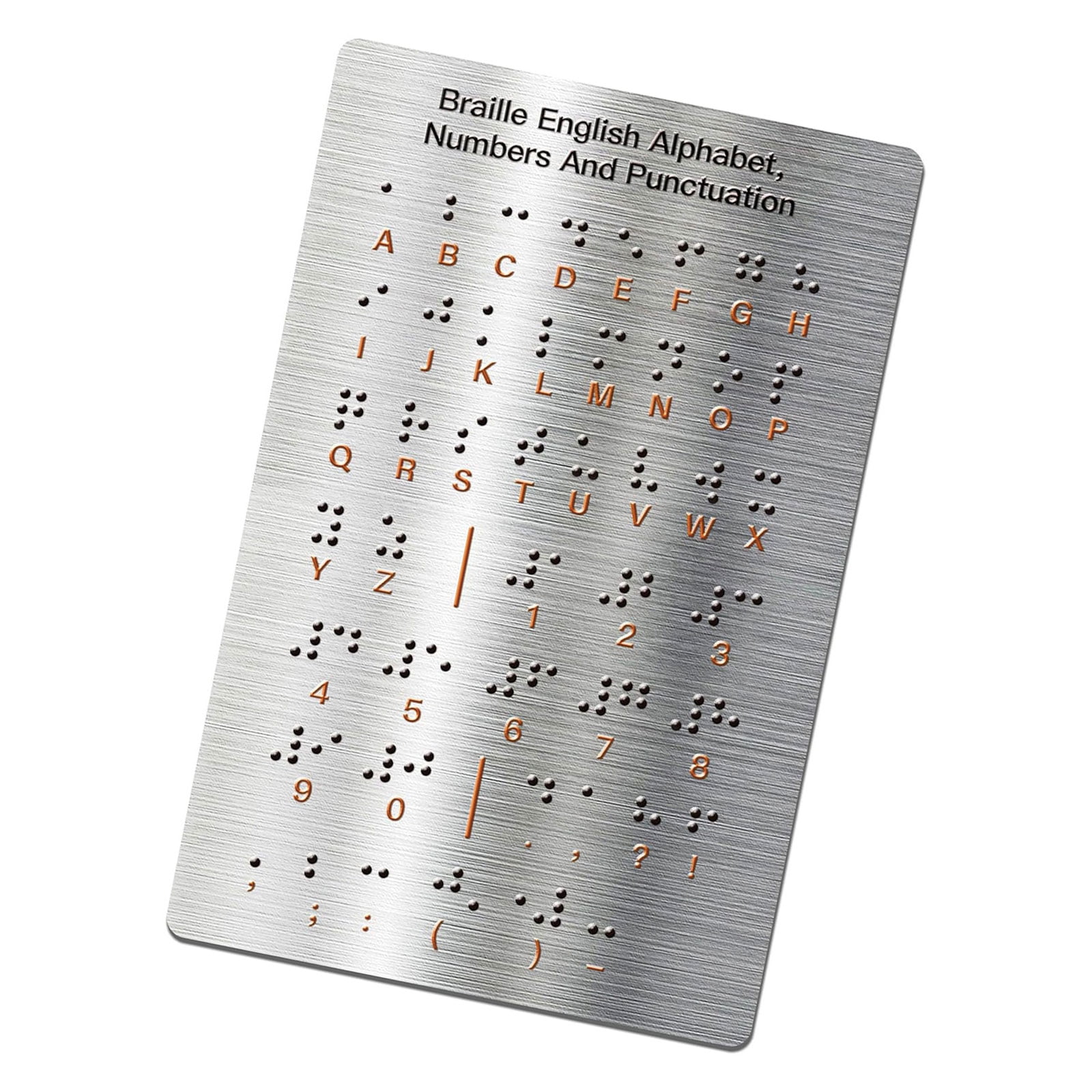 Beginner Braille Board with Raised Dots Letter Number & Punctuation ...