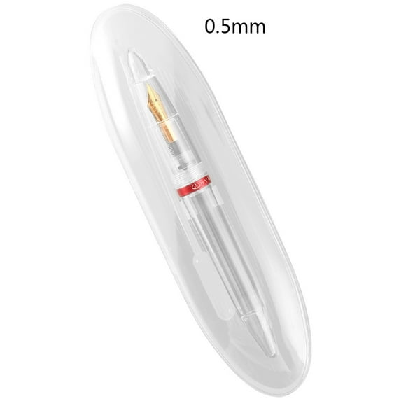 Beginner Calligraphy Ink Pen One-piece for Nib EF/F Pen Tip Transparent ...