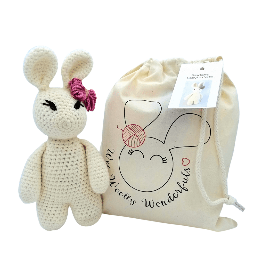 Beginner Crochet Kit - Betsy Bunny with Video Tutorials - Walmart.com