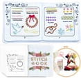 Beginner Embroidery Book Kit with Pre-Printed Fabric, 30 Stitches and ...