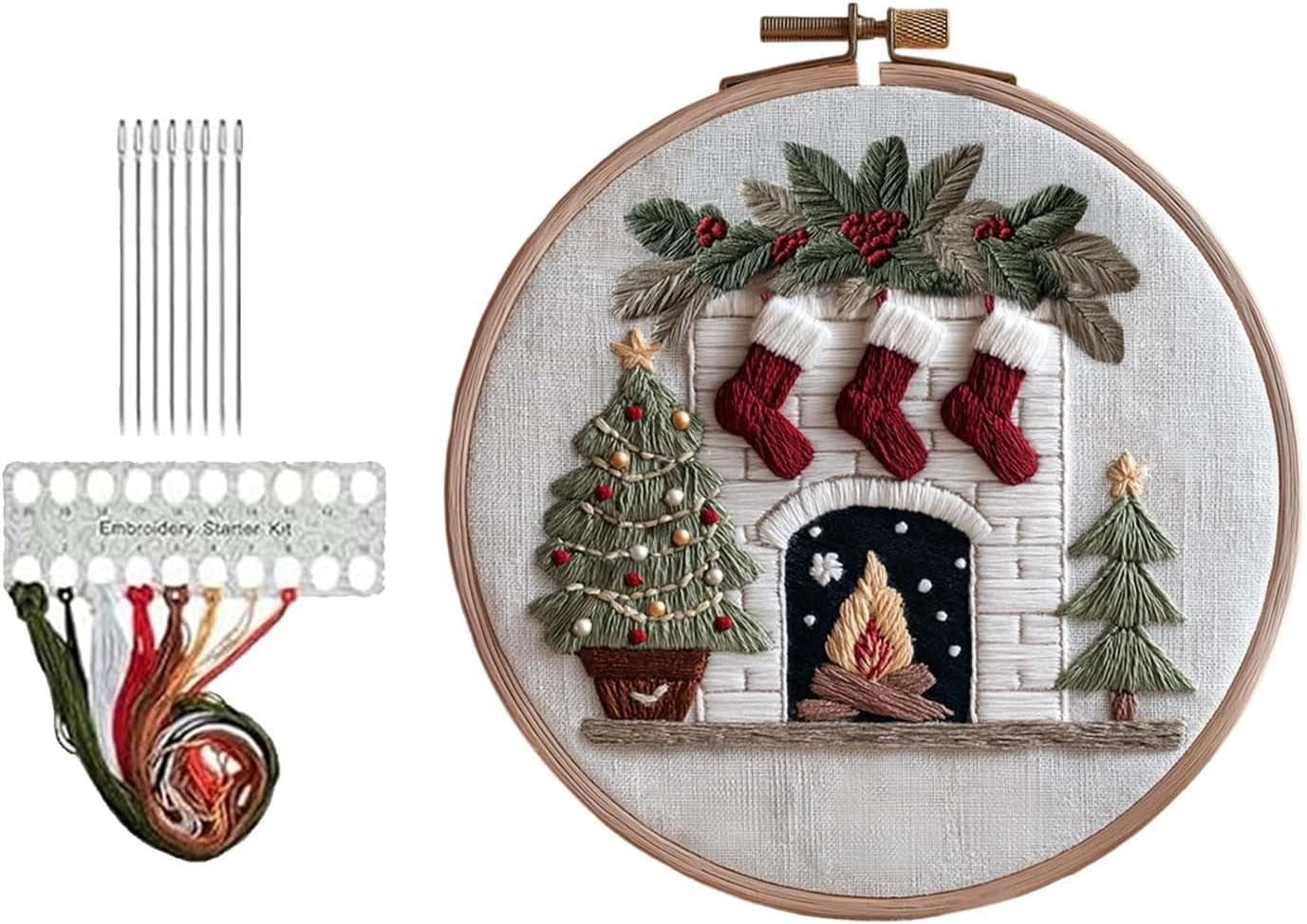 Beginner Embroidery Kit for Adults, Kits DIY with Pattern, Needles ...