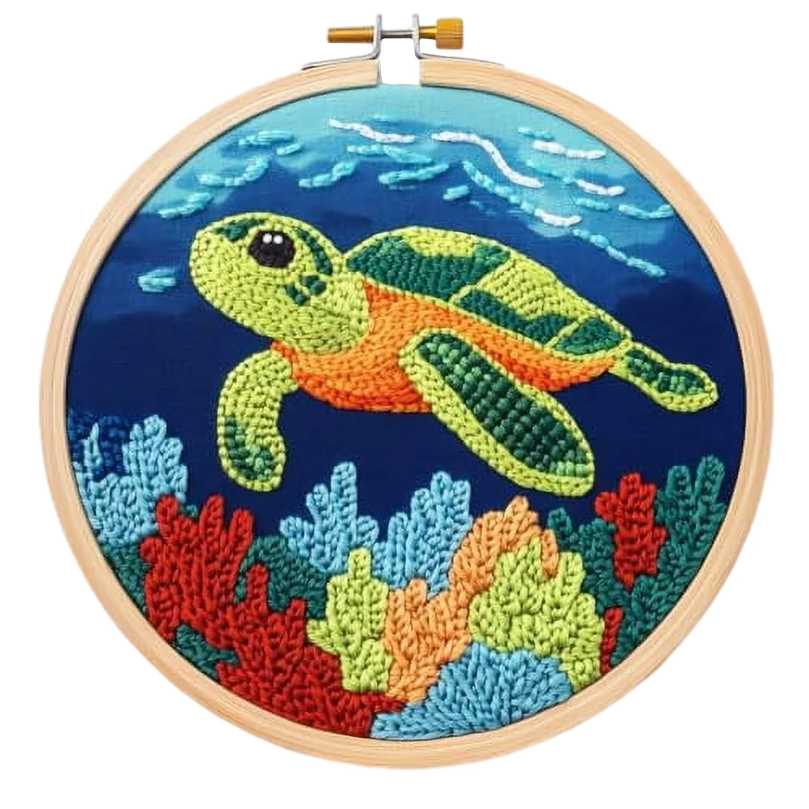 Beginner Embroidery Kits for Adults DIY Starter Kit ,DIY Punch Needle ...