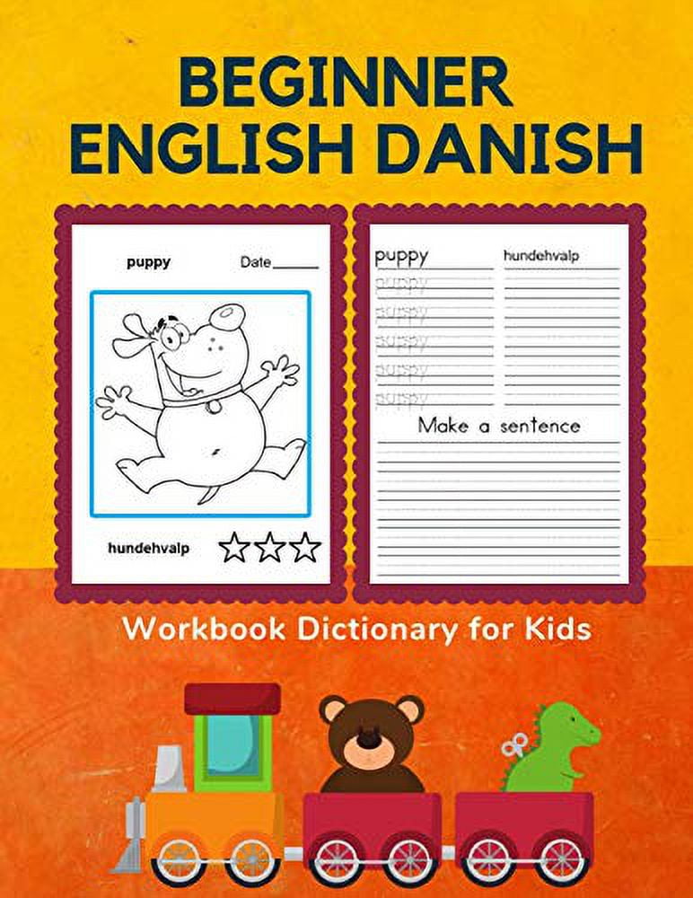 Pre-Owned Beginner English Danish Workbook Dictionary for Kids: 100 ...