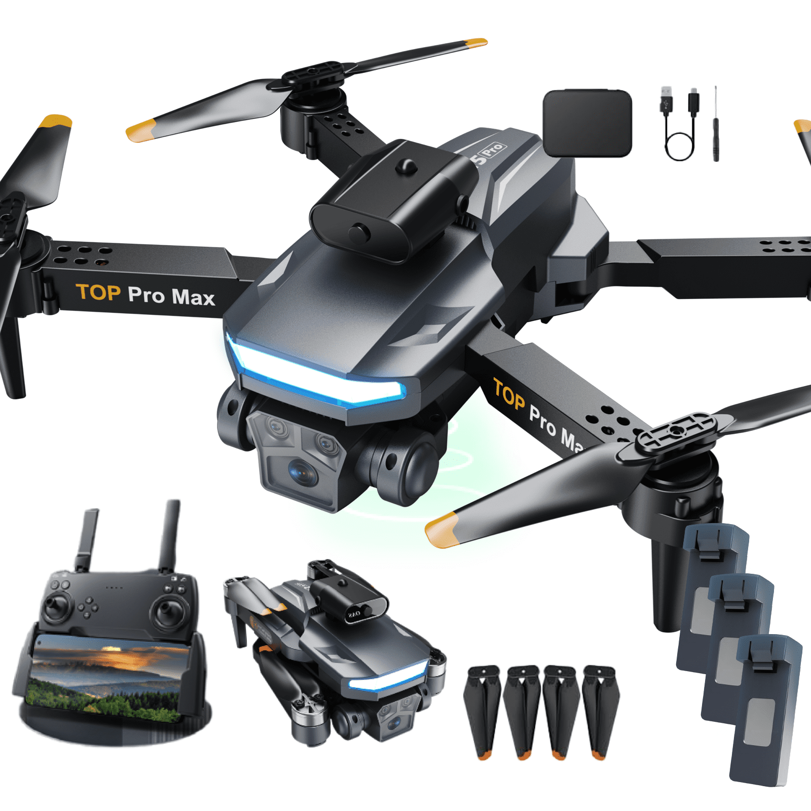 Beginner-Friendly Brushless Motor Drone with 4K HD Camera: WiFi FPV ...