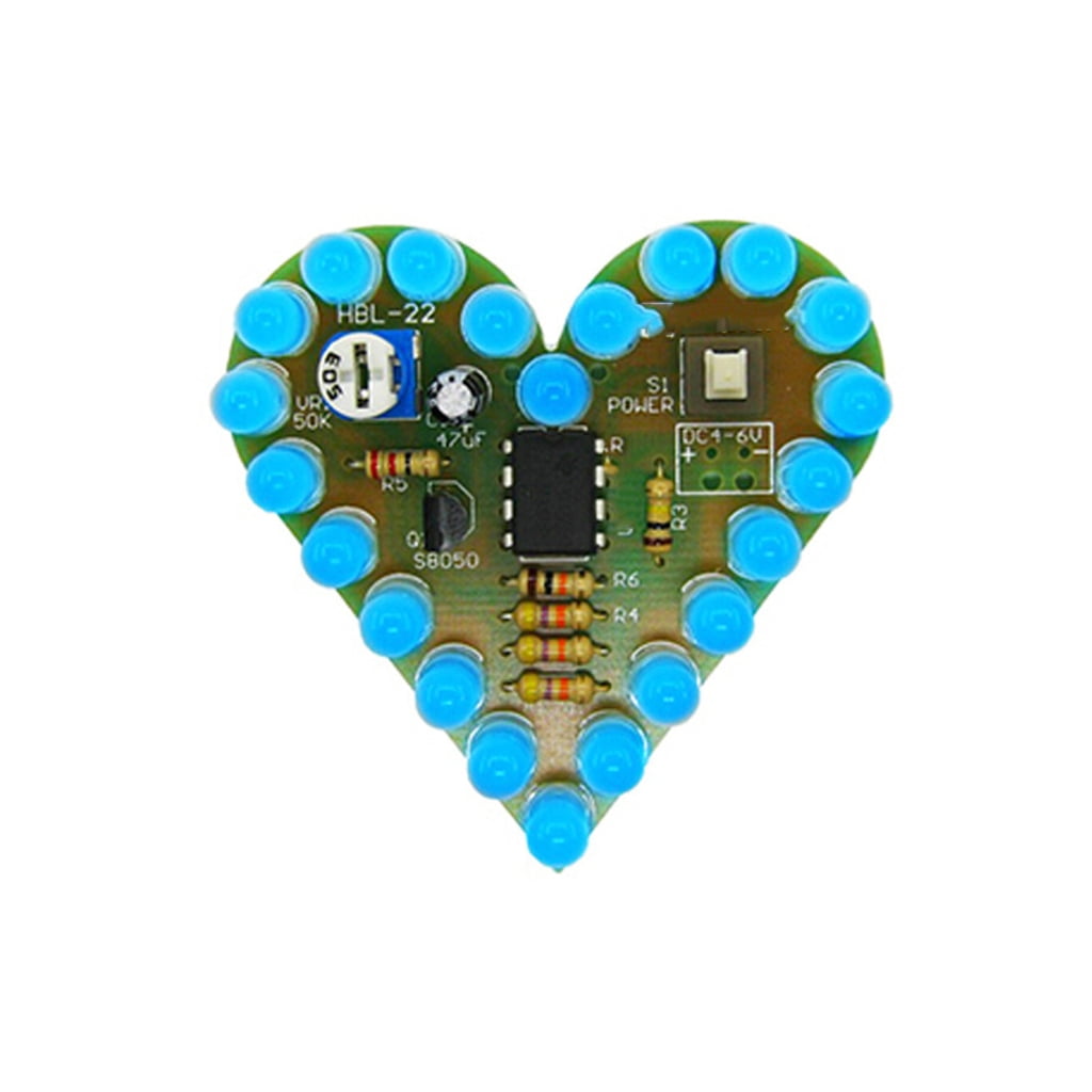 Beginner Friendly Heart Shaped Analog Circuit Practice Kit DIY ...