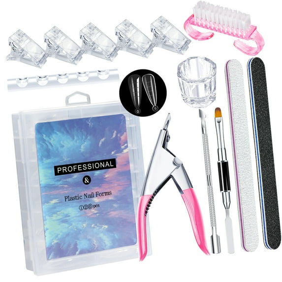 Beginner Friendly Nails Extension Set with Multiple Sizes Clear False ...