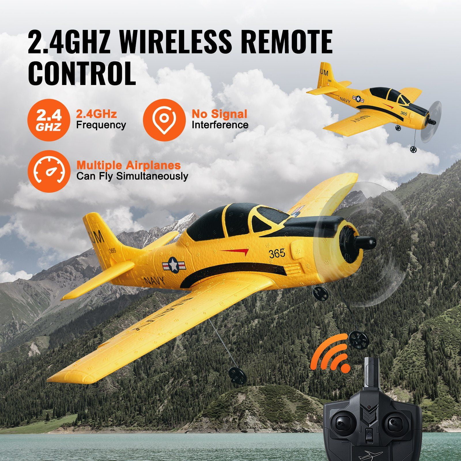 Beginner-Friendly RC Airplane - 2.4GHz Remote Control, Durable EPP Foam ...