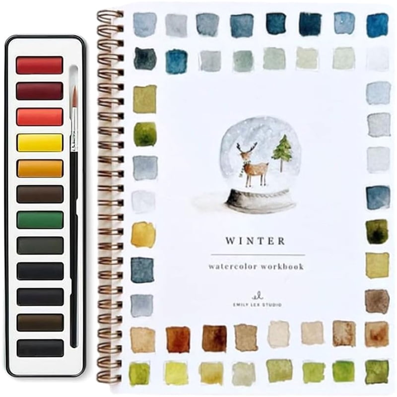 Beginner-Friendly Watercolor Painting Kit, 12-Color Paint Set with ...