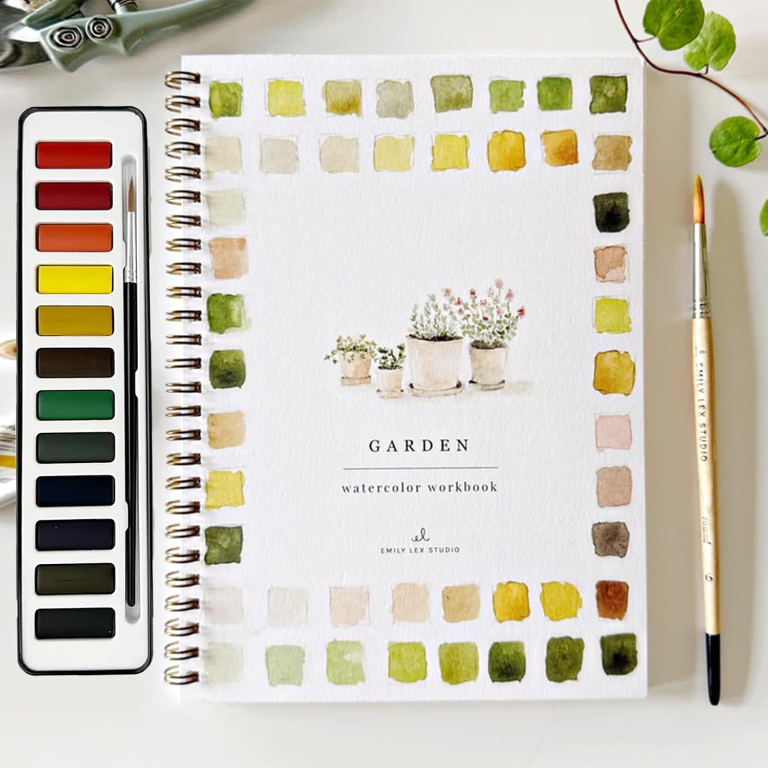 Beginner-Friendly Watercolor Workbook, Watercolor Painting Kit with ...